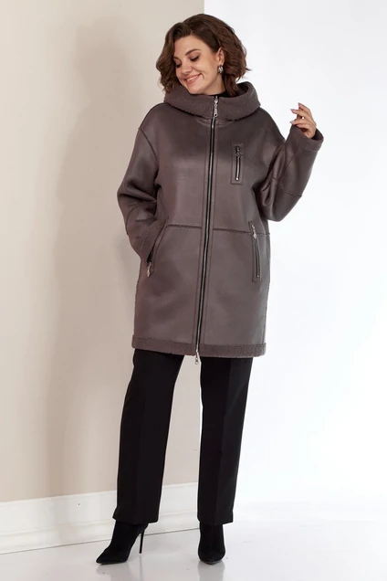 Куртка 2154 сливовый Shetti купить в интернет магазине Велесмода